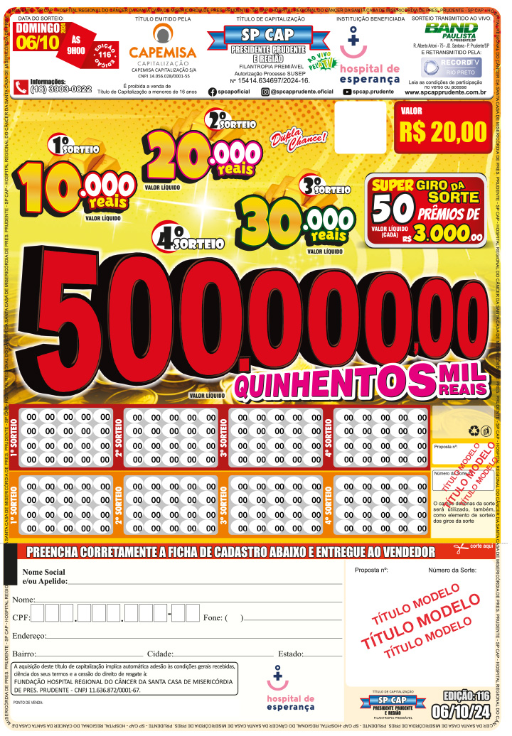 SP CAP Resultados de Domingo [29-09-2024] Atualizado