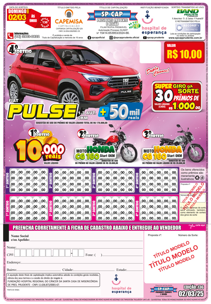 SP CAP Resultados de Domingo [23-02-2025] Atualizado